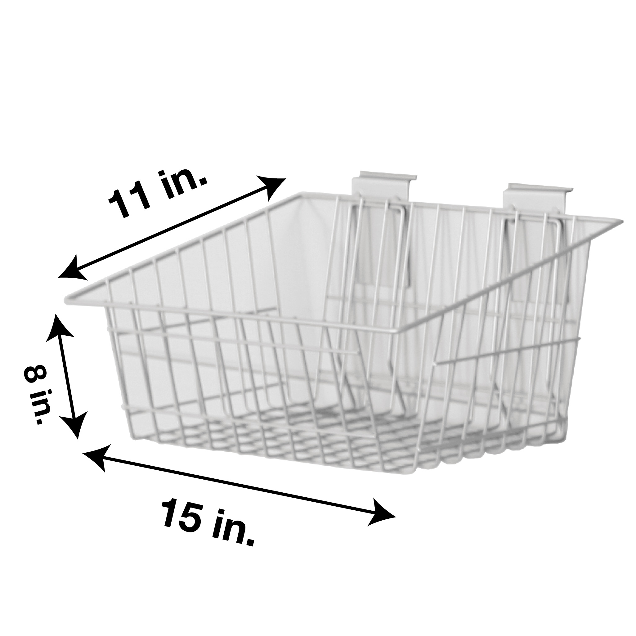 Medium Wire Basket 15in x 11in x 8in | CrownWall Accessories | Garage ...