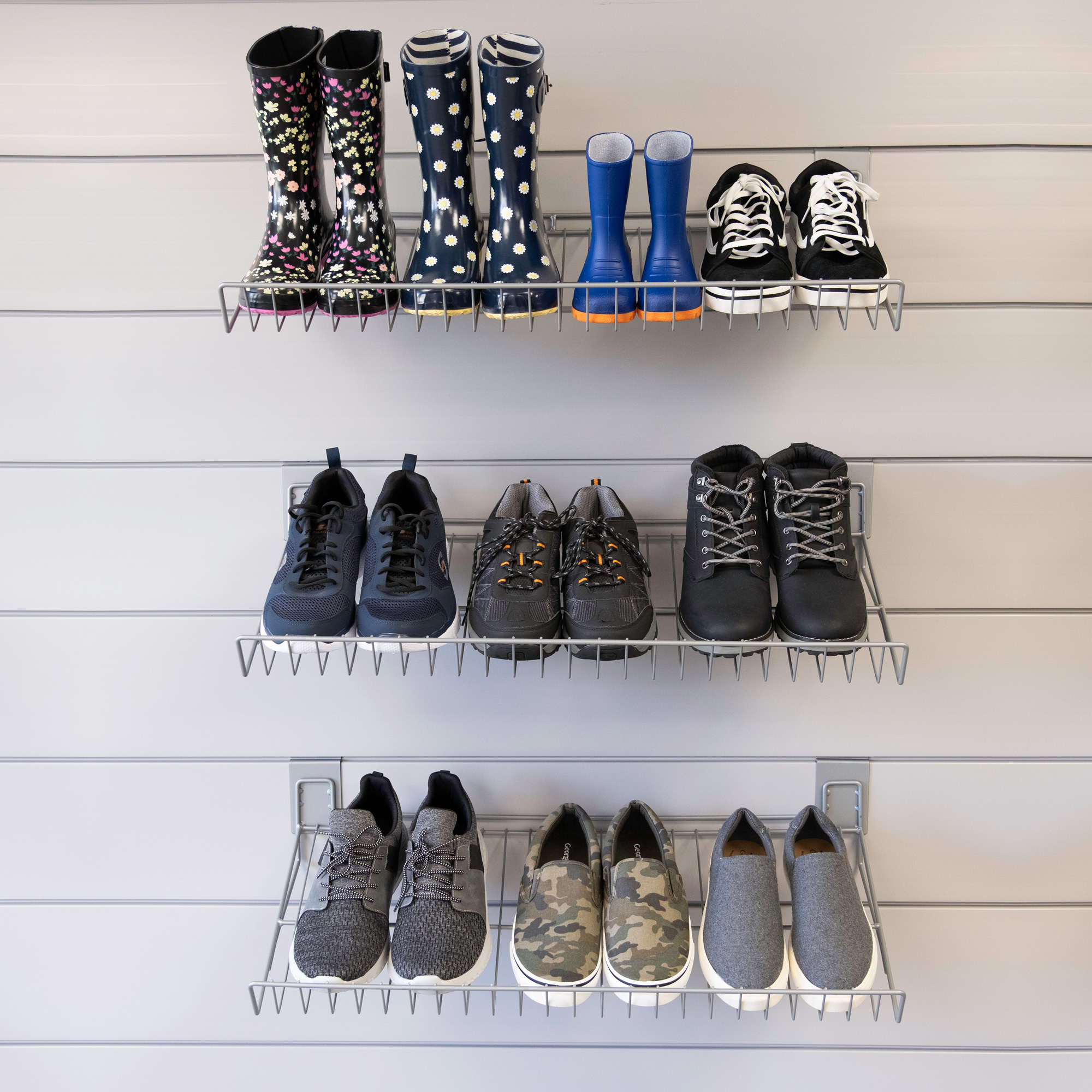Shoe Rack 30in by 13.5in | CrownWall Accessories | Garage Royalty